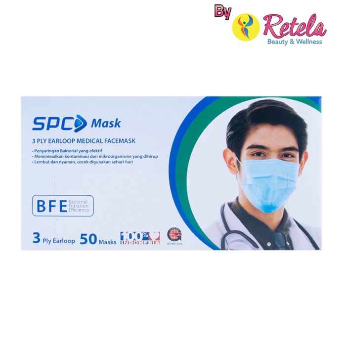 Jual SPC MASK EARLOOP 3PLY 50 PCS | Shopee Indonesia