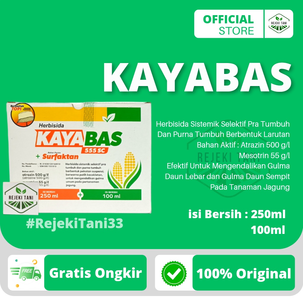 Jual Herbisida KAYABAS 250ml + Perekat 100ml Berhadiah Kaos Herbisida Sistemik Selektif Pra dan ...