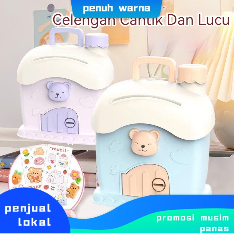 Jual [Stiker Gratis] Bentuk Rumah Jamur Celengan anak celengan DIY ...