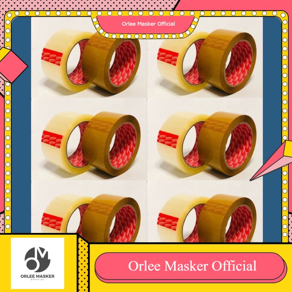 Jual LAKBAN/OPP SOLATAPE 80/90/100 YARD 2inch TEBAL KUAT KUALITAS LEBIH ...
