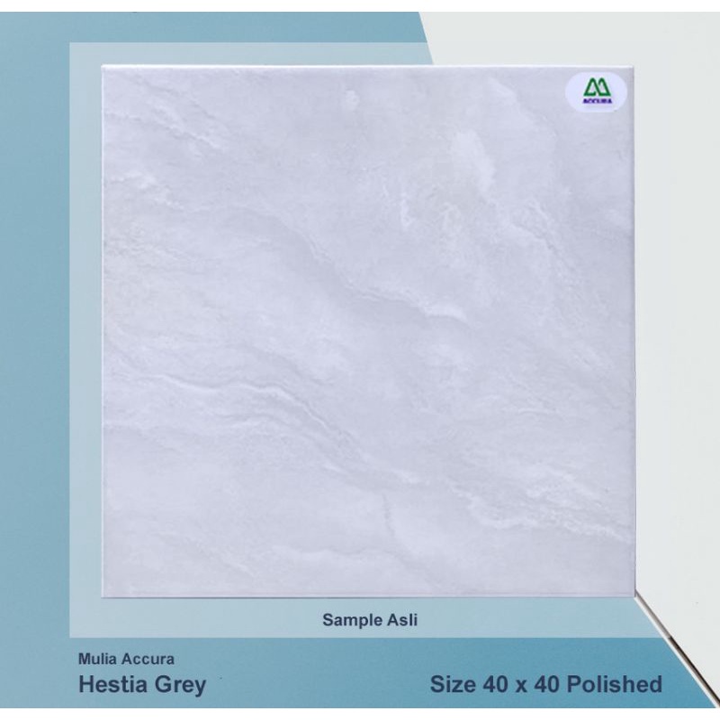 Jual Keramik Lantai Glossy 40x40 HESTIA GREY Mulia | Shopee Indonesia