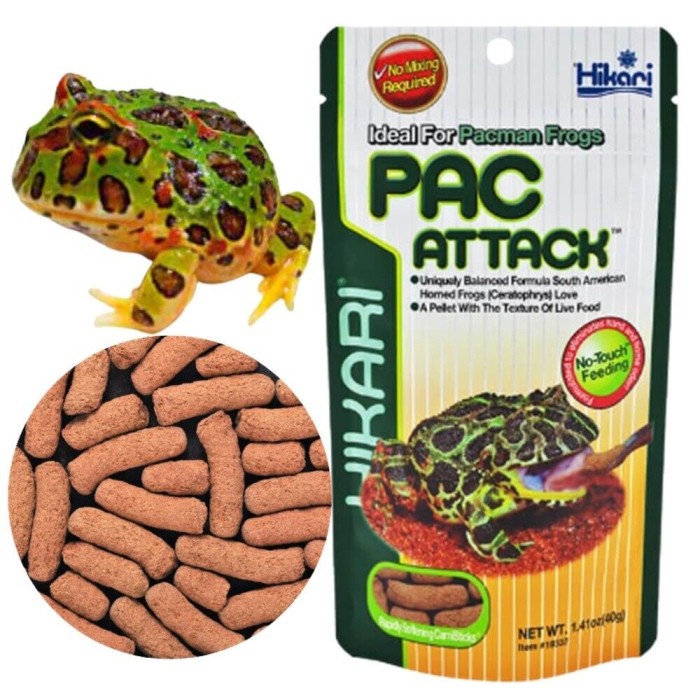 Jual 40gr Hikari Pac Attack Pelet Pac Man Frog Pixie Katak Makanan ...