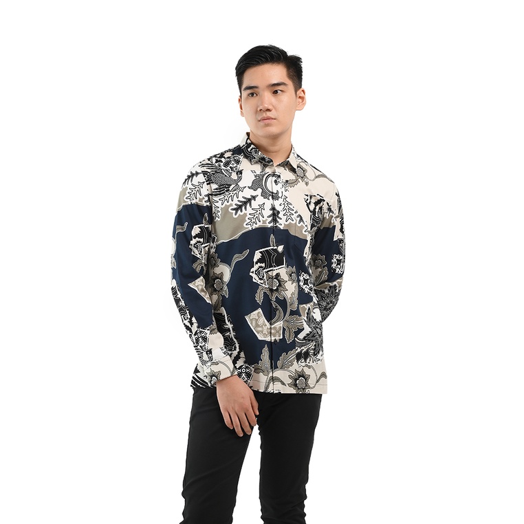 Jual MANZONE Kemeja Pria Lengan Panjang HIRAWAN 06-KH - KHAKI | Shopee ...