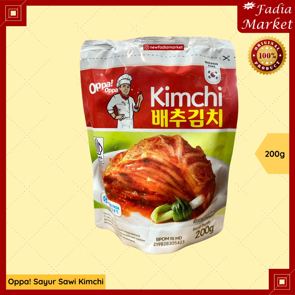 Jual Oppa Sayur Sawi Lobak Kimchi Korea Fermentasi 200g | Shopee Indonesia