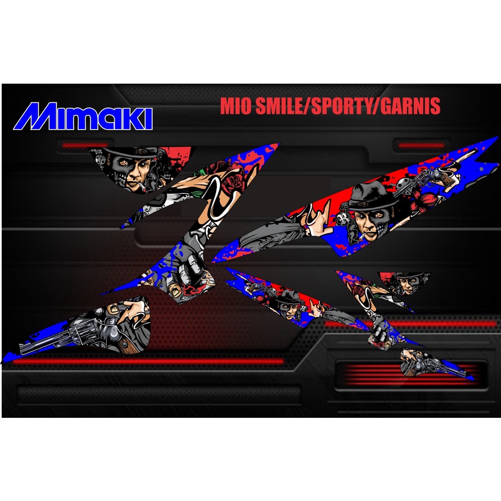 Jual Stiker Striping Motor MIO SMILE ATAU MIO SPORTY KARAKTER MURAH ...