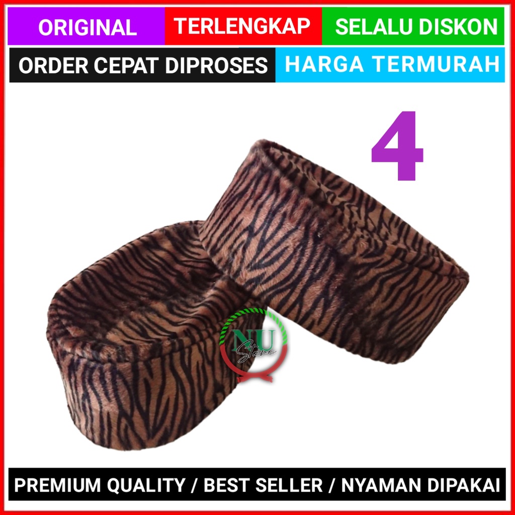 Jual Kopyah Loreng / Peci Kopyah Doreng / Kopyah Bulu Hitam Putih ...