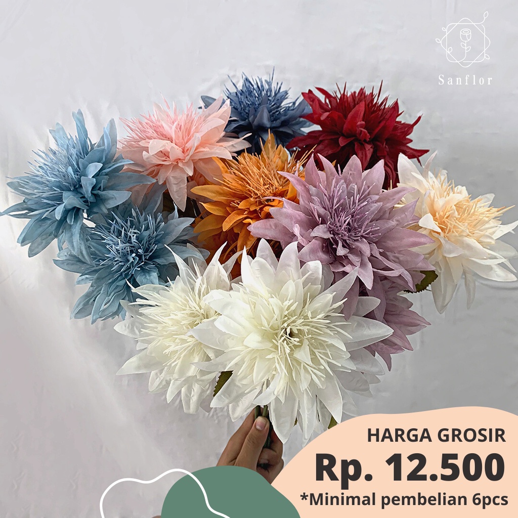 Jual BUNGA ANEMONE ARTIFICIAL / Buttercup Flower Palsu hiasan ...