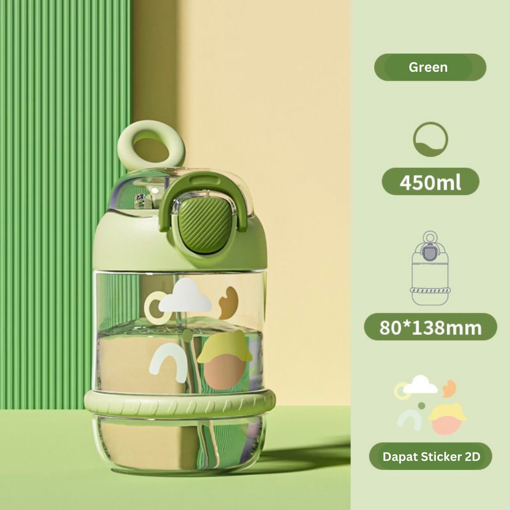 Jual [PSM] Botol Minum Modern NEW Minimalis Motif Kapsul / Botol Minum ...