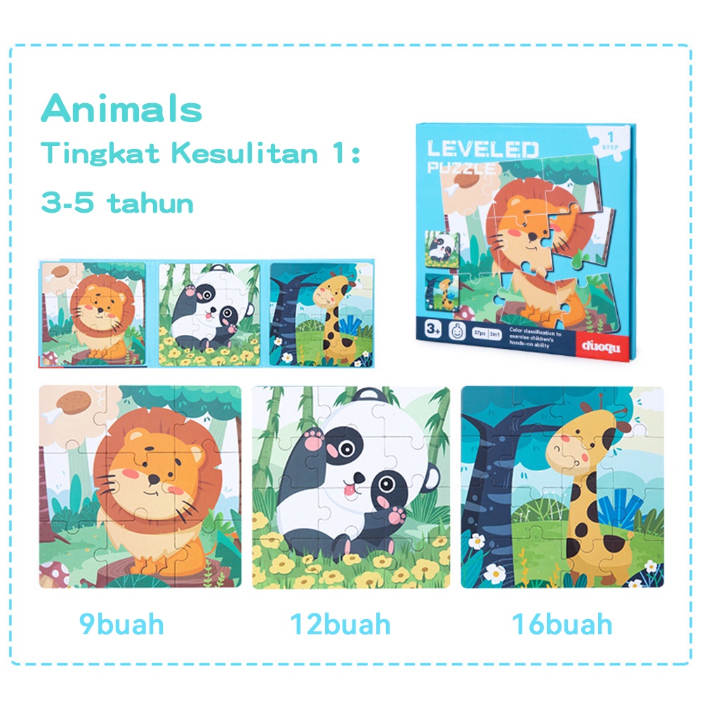 Jual MumyStation Buku Puzzle Magnet / Booklet Magnetic Puzzle 3 in 1 ...