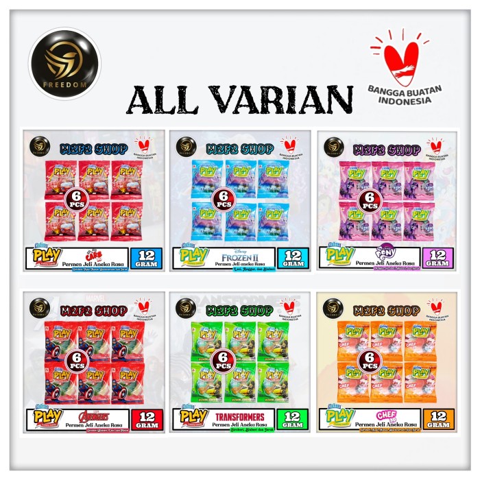 Jual Relaxa PLAY Gummy Candy | Permen Jelly Sachet - 12 gr (Kemasan 6 ...