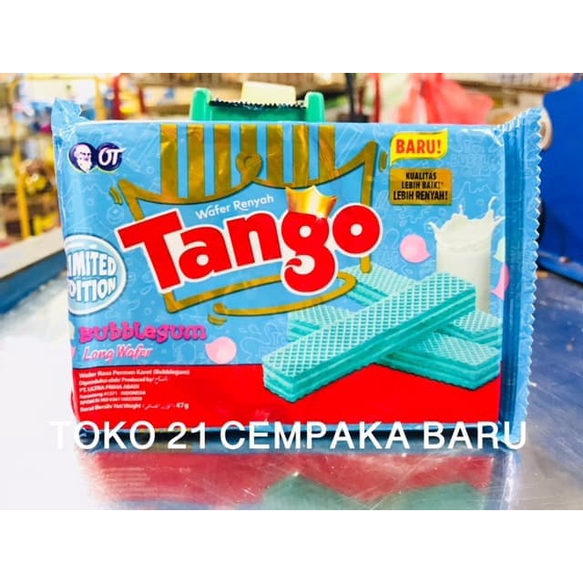 Jual Tango Wafer BUBBLEGUM Long Wafers 47g |Biskuit Permen Karet Tango ...