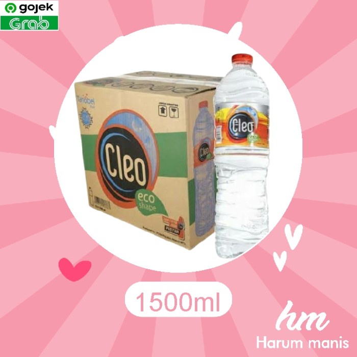 Jual Cleo Air Mineral botol besar 1500ml isi 12 | Shopee Indonesia