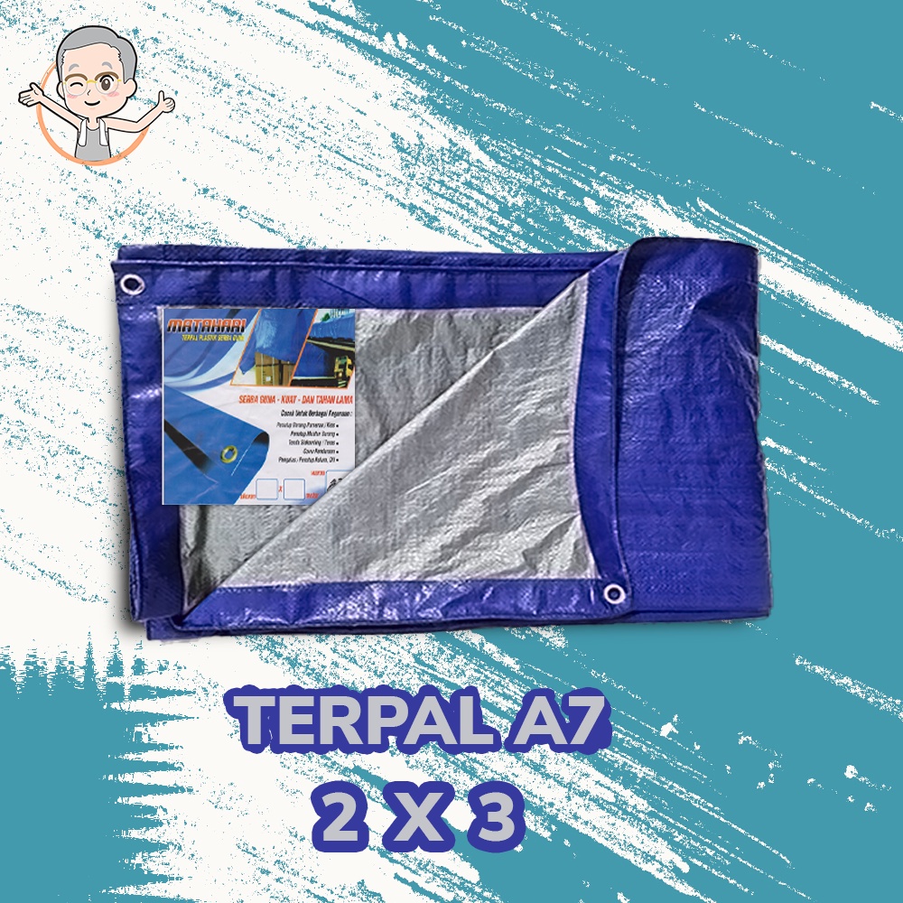 Jual TERPAL PLASTIK CAP Matahari A7 UKURAN 2x3 METER | Shopee Indonesia