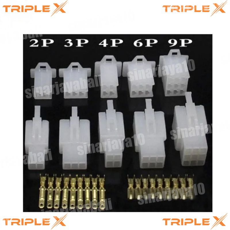 Jual soket motor socket motor 2pin 3pin 4pin 6pin 9pin mobil pin kecil ...