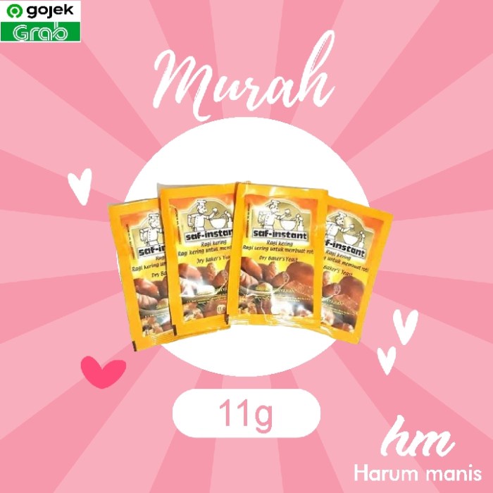 Jual Saf Instant yeast ragi 11gr sachet | Shopee Indonesia