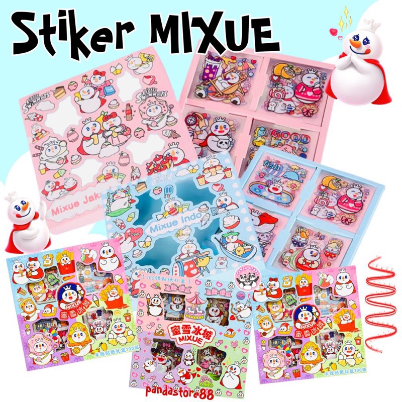 Jual Stiker Mixui isi 100pc waterproof pvc new model | Shopee Indonesia
