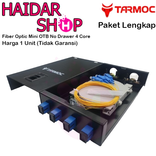Jual Tarmoc Fiber Optic mini OTB 4 Core SC|Roset FO Besi 4C Lengkap ...