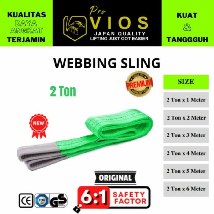 Jual WEBBING SLING BELT 2 TON X 2 METER - TALI SABUK 2T X 2M - WEBING ...
