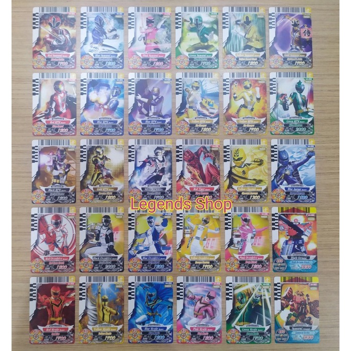 Jual Kartu Power Rangers Normal Card Battle Megazord Set | Shopee Indonesia