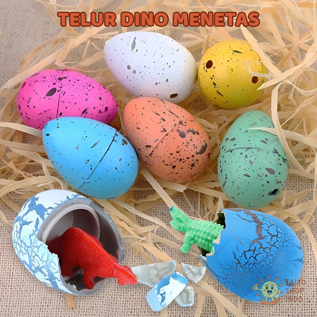 Jual TAIYO Mainan Anak Telur Dino Menetas Kecil Sedang Besar Dinosaurus ...