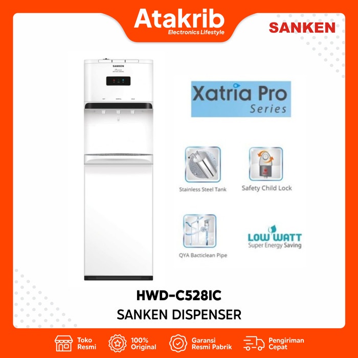 Jual SANKEN DISPENSER HWD-C528IC / HWD C528 Galon Bawah IC Cool Xatria ...