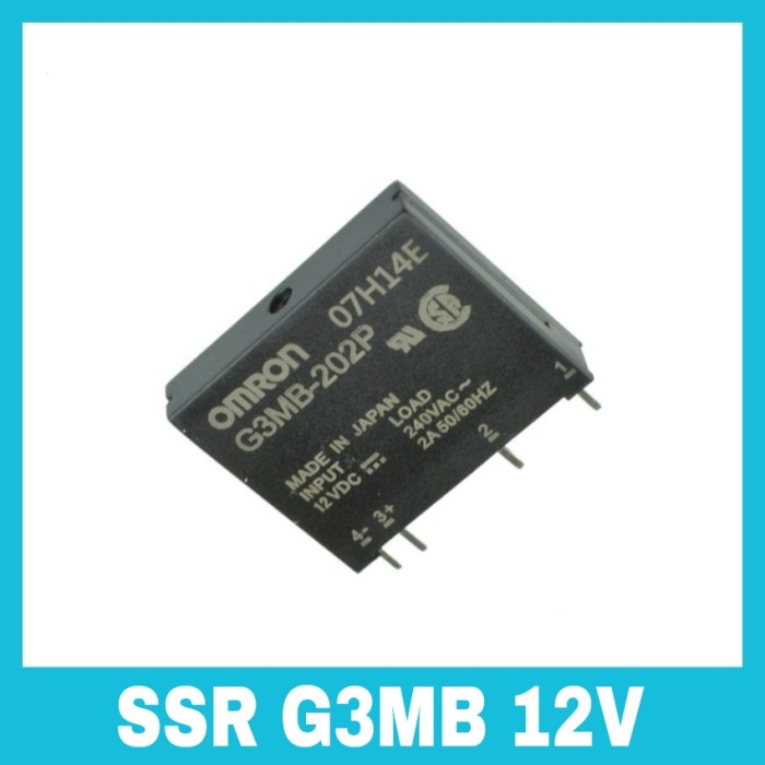 Jual Solid State Relay SSR OMRON G3MB-202P-12VDC 240V AC DC Load 2A 12V ...