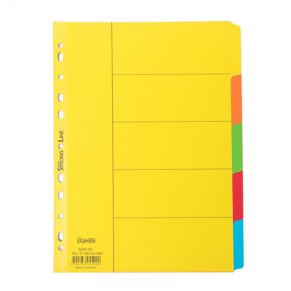 Jual Bantex Divider Pembatas Binder Ordner A4 5 Lembar | Shopee Indonesia