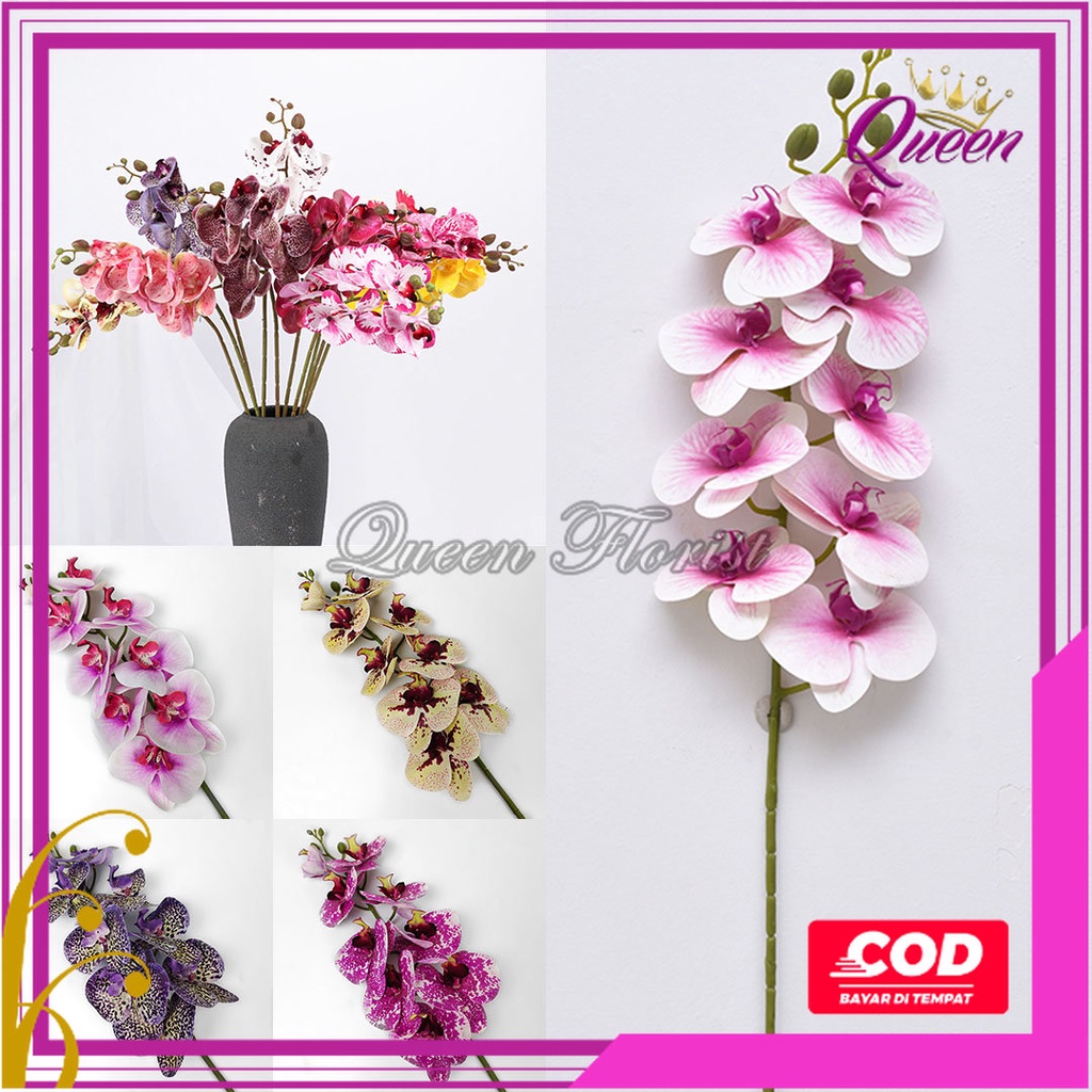 Jual Bunga Anggrek Bulan Latex X9 - 1 PCS Bunga Anggrek Artificia ...