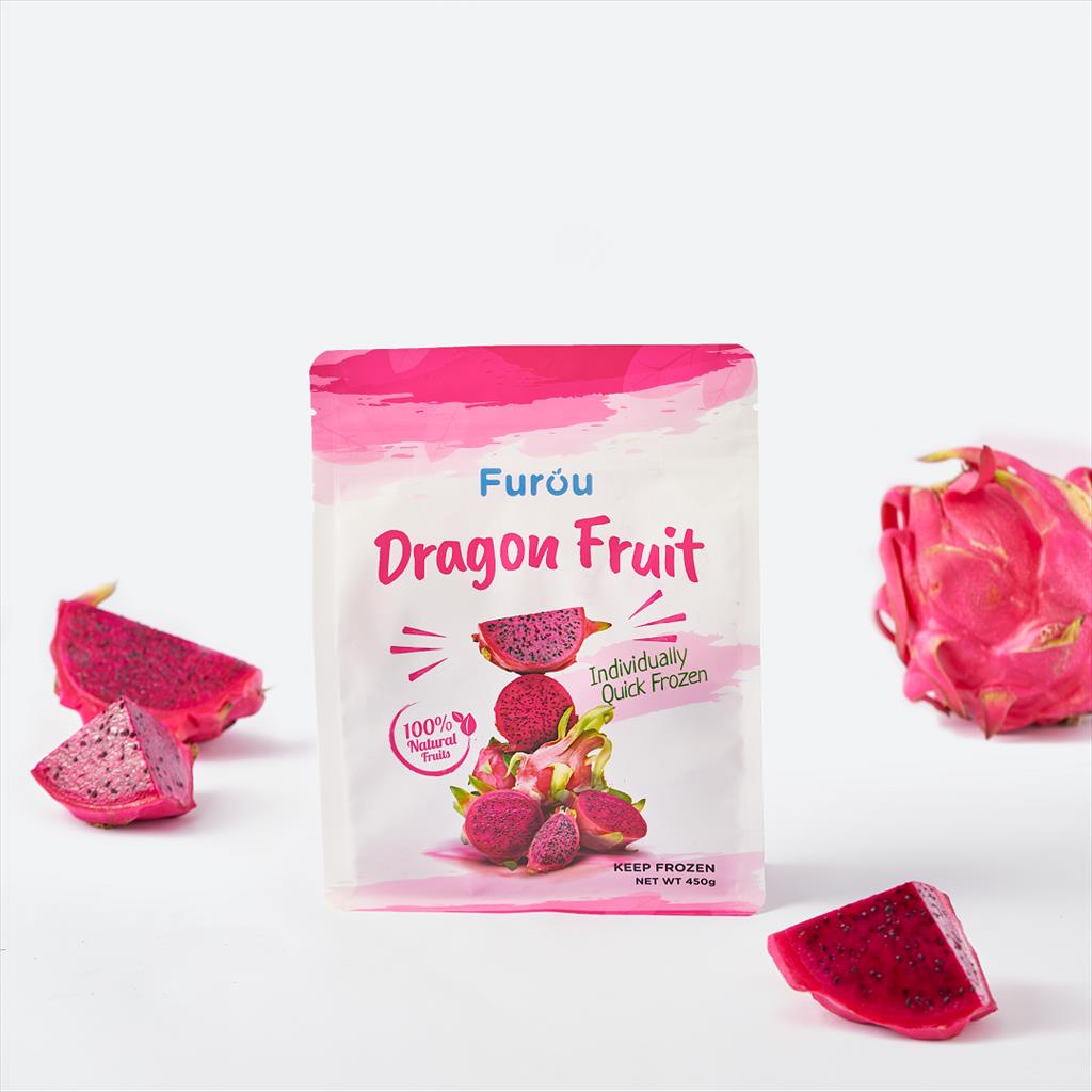 Jual Frozen Dragon Fruit ( IQF ) Buah Naga Beku 450g - Furou | Shopee Indonesia