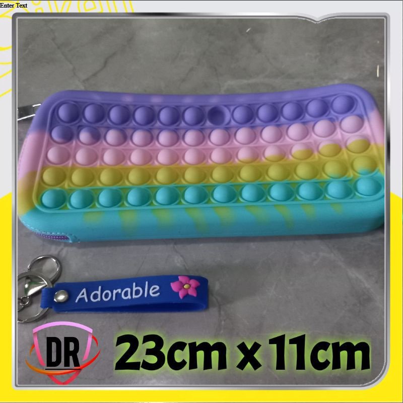 Jual Kotak Pencil 2 IN1 Big Pop It Pencil Case Bag Pops Fidget Toys ...