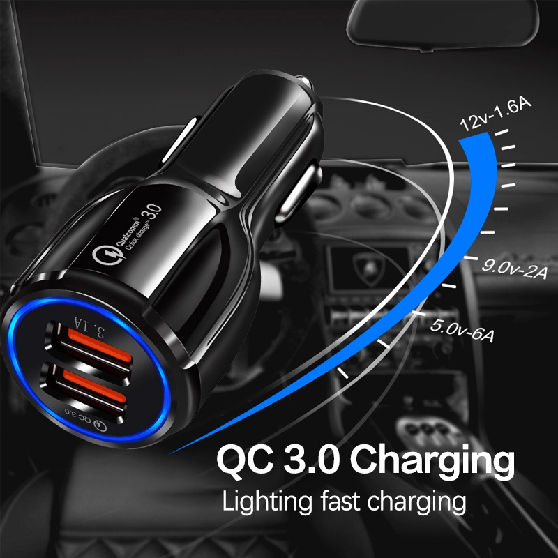 Jual (Dikirim Dari Jakarta) Qualcomm 3.0 Charger Mobil Quick Car ...