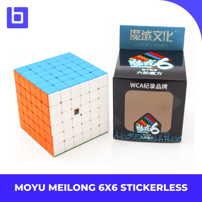 Jual Rubik 6x6 Moyu MF Meilong 6x6 Stickerless | Shopee Indonesia