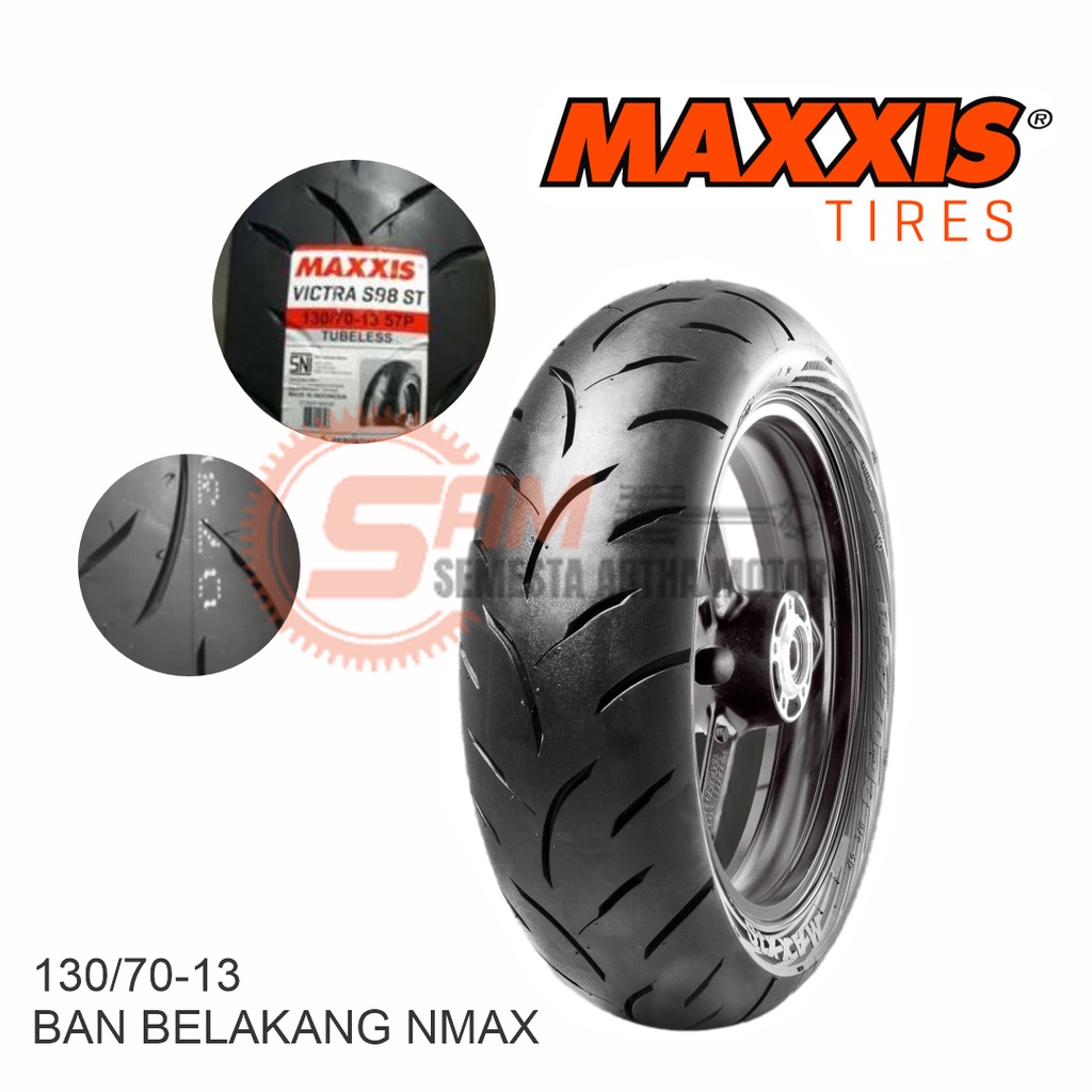 Jual Ban Luar Tubeless Maxxis 130/70-13 Victra S98 Ring 13 Belakang ...