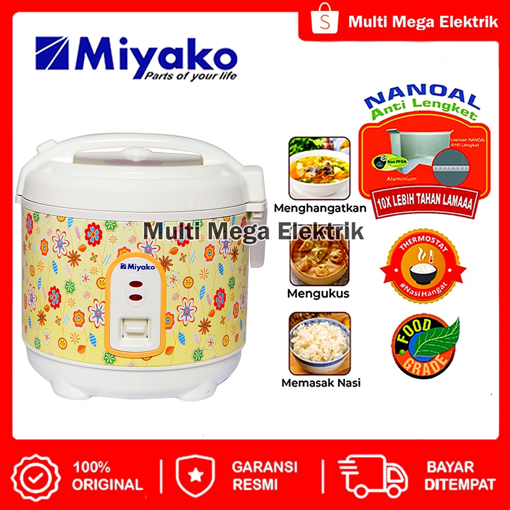 Jual [COD] MAGIC COM MIYAKO MCM 609 / PSG 607 / RICE COOKER / MEJIKOM ...