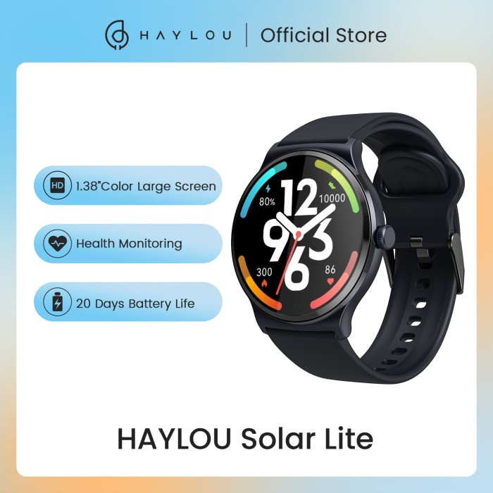 Jual Haylou Solar Lite LS05 SpO2 Display 1.38 Inch IP68 Waterproof Smart Watch Smartwatch ...
