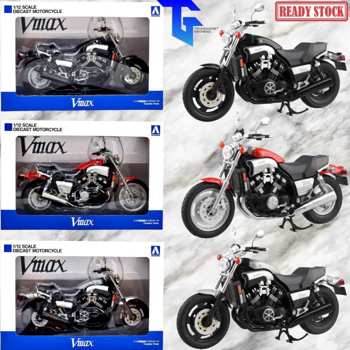 Jual AOSHIMA Yamaha Vmax - 1/12 Scale Diecast Motorcycle | Shopee Indonesia