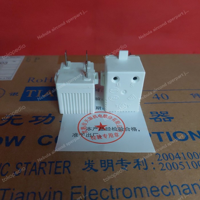 Jual relay ptc kulkas 3 pin TY-QZ-003 EP DB ORIGINAL ROHS . RS27 ...