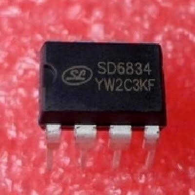 Jual 2 Buah 2Pcs SD6834 SD 6834 IC Konverter AC DC Dip-8 PWM Controller ...