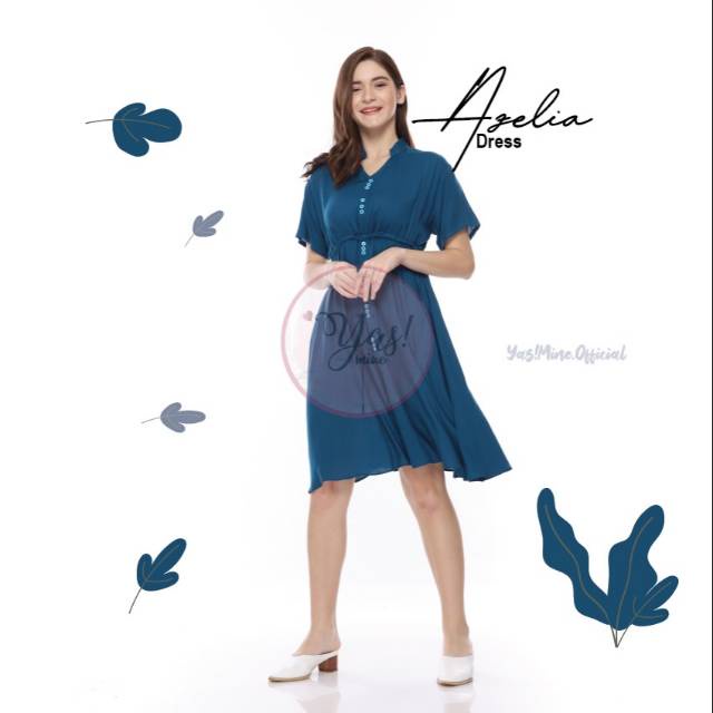 Jual Azelia dress / Dress Wanitia / Dress Cewek / Dress Viral | Shopee ...