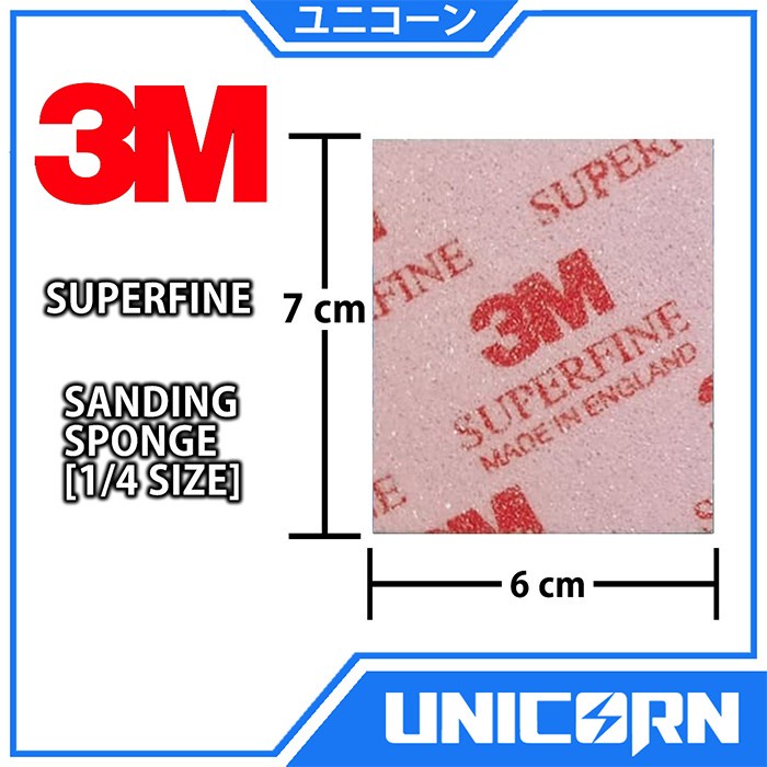 Jual 3M SUPERFINE SANDING SPONGE [1/4] SUPER FINE / AMPLAS GUNDAM ...
