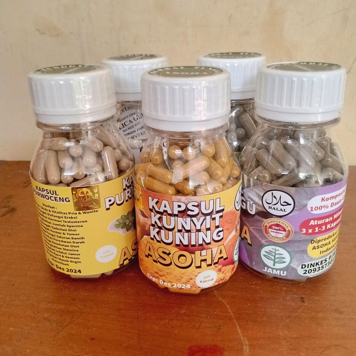 Jual Kapsul Kunyit Kuning Isi 200 ASLI .ALAMI. ORGANIC | Shopee Indonesia
