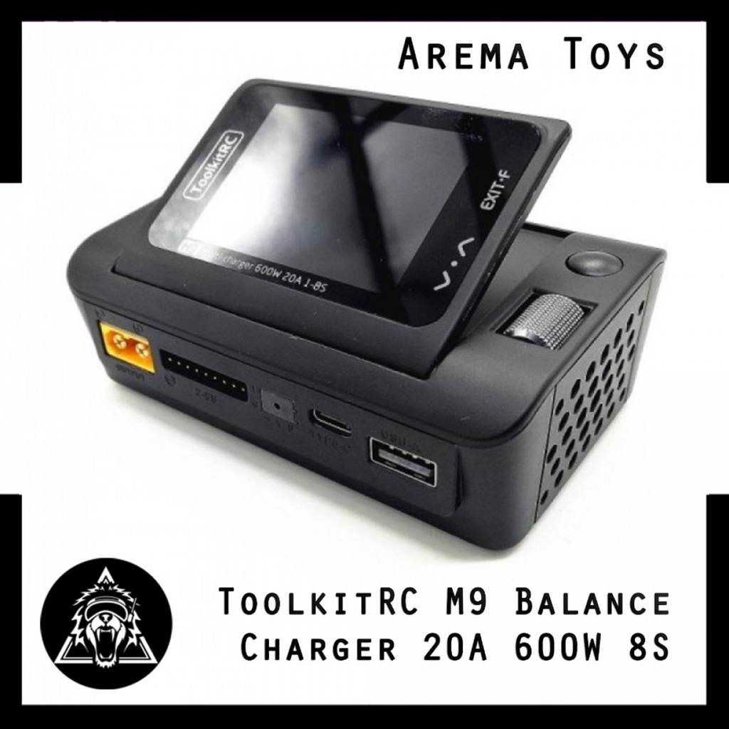 Jual ToolkitRC M9 Balance Charger 20A 600W 8S Lipo Battery Checker ...
