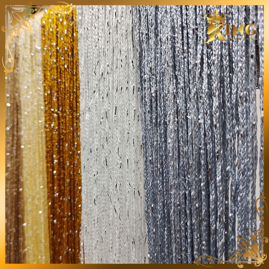Jual Tirai Benang Glitter 1m x 2m Dekorasi Ruangan dan Dekorasi ...