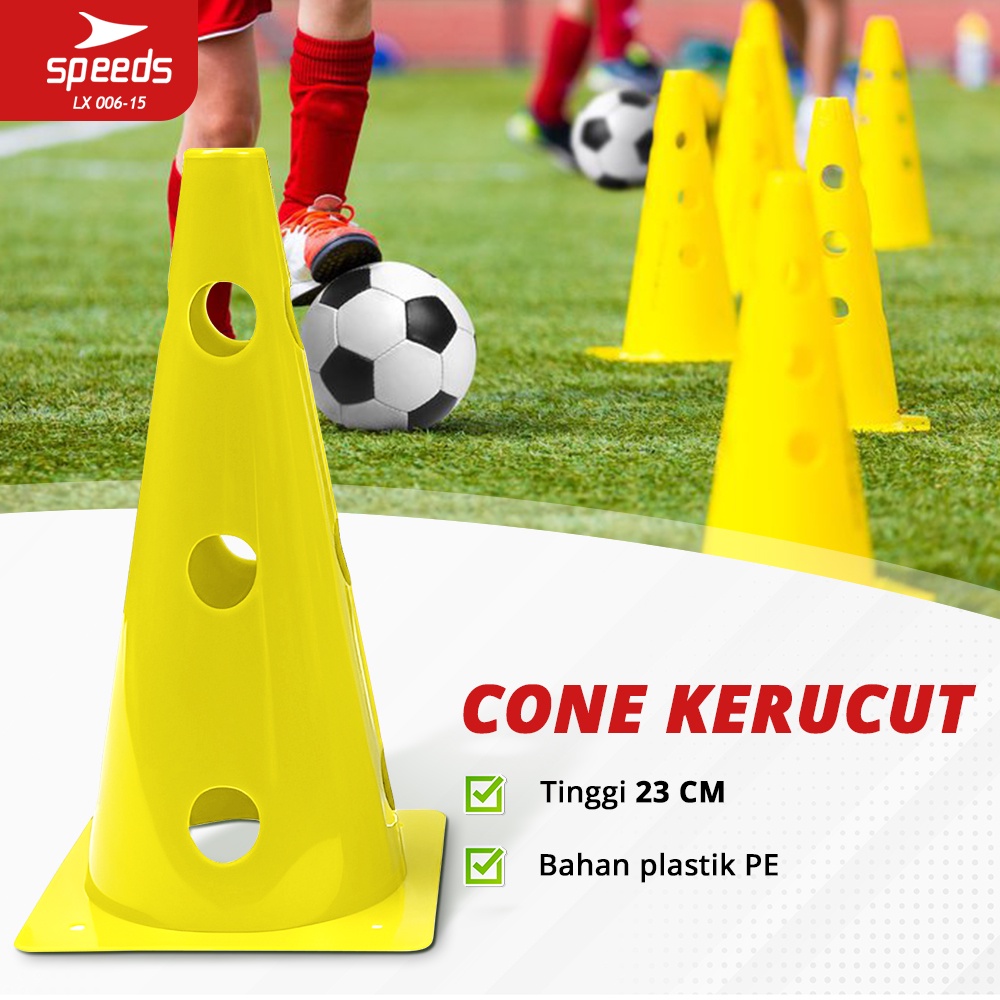 Jual SPEEDS Cone Sepak Bola Kerucut Kun Futsal 23cm 006-15 | Shopee ...
