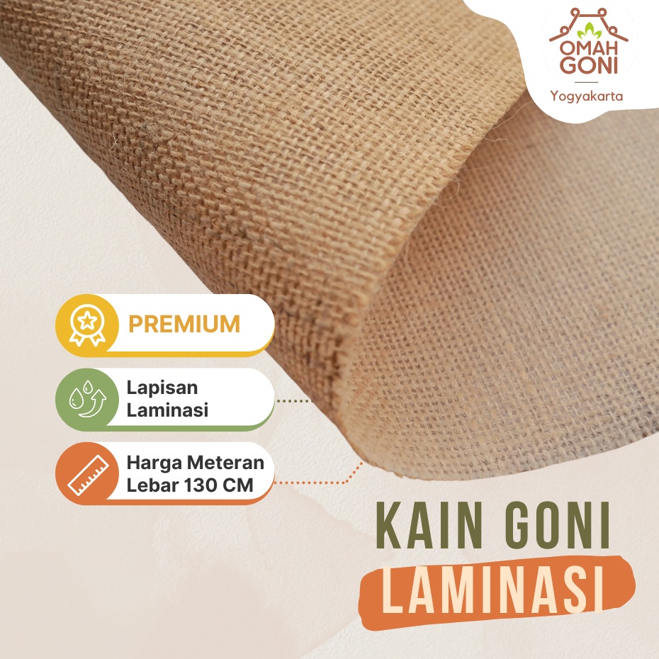 Jual Laminated Burlap Fabric METERAN - Bahan Goni Laminasi Untuk Bahan ...