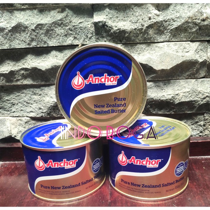 Jual anchor pure new zealand butter 454gr / anchor salted butter 454 ...
