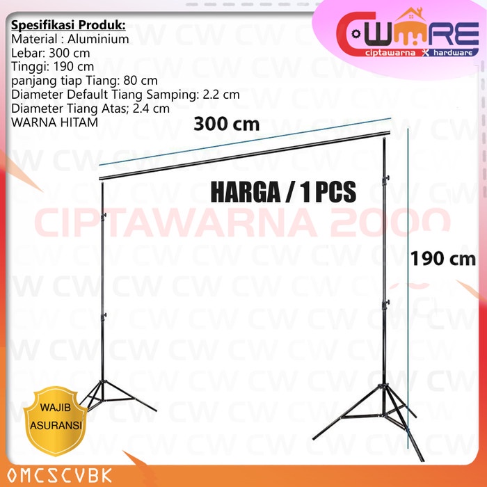 Jual Bracket Tiang Stand Backdrop Background Foto Studio TaffSTUDIO ...