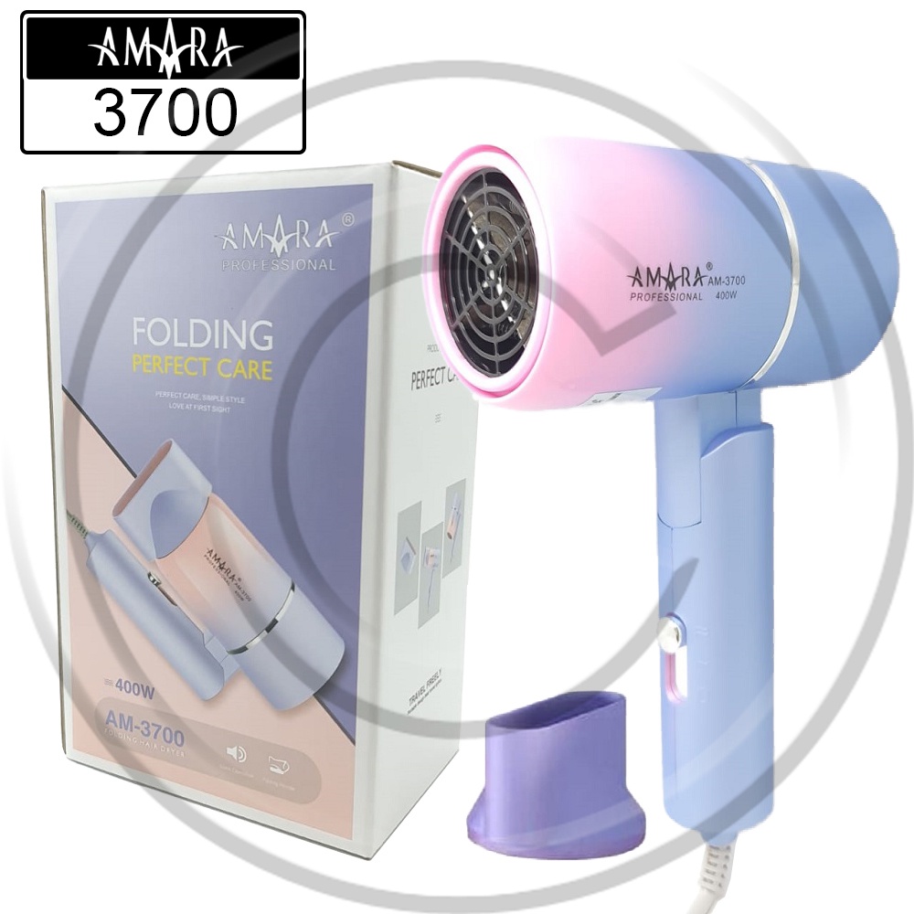 Jual AMARA / HD AM-3700 / Folding Hairdryer Gradiasi Fashion 400 Watt ...