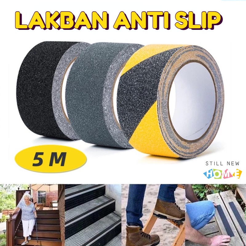 Jual 5M Lakban Anti Slip/Lakban Lantai/Lakban Tangga/Lakban Keamanan/Anti Licin Safety Grip/Anti ...
