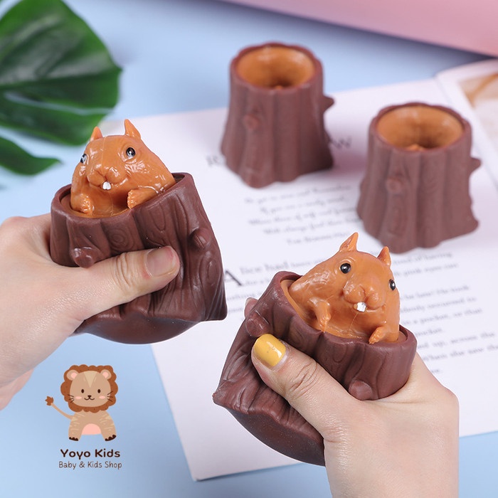 Jual Mainan Squishy Tupai Karet Squeeze Penghilang Stress Lucu dan ...